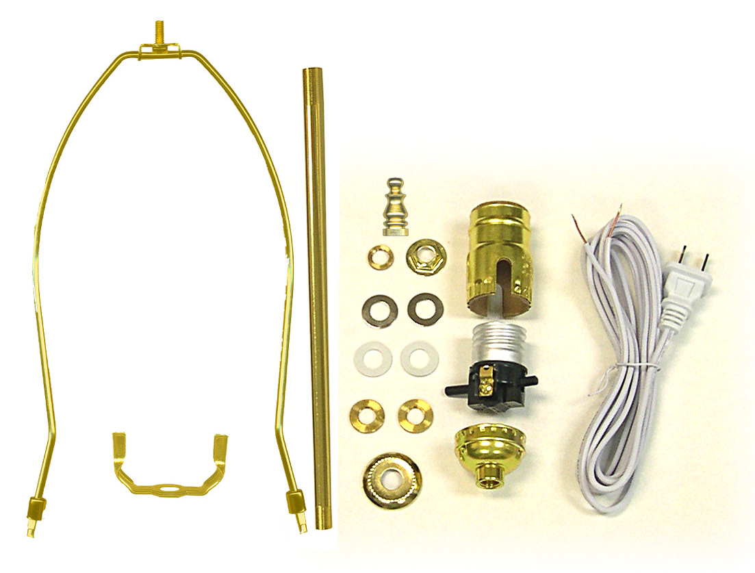 National Artcraft Lamp Making Kits with Straight Pipe - National Artcraft