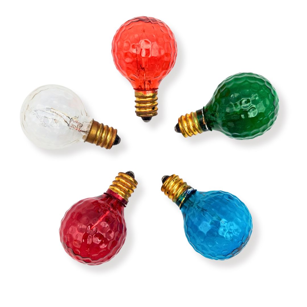 National Artcraft Light Bulbs, COLORED & CLEAR, ROUND - Candelabra Base ...