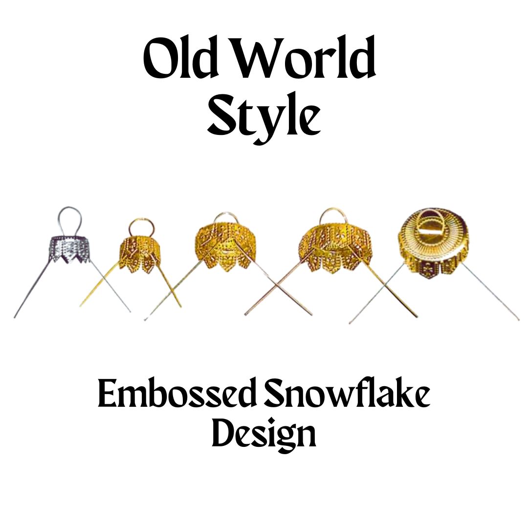 National Artcraft Ornament Caps and Wire Loops - National Artcraft