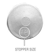 White Plastic Stoppers - White - National Artcraft