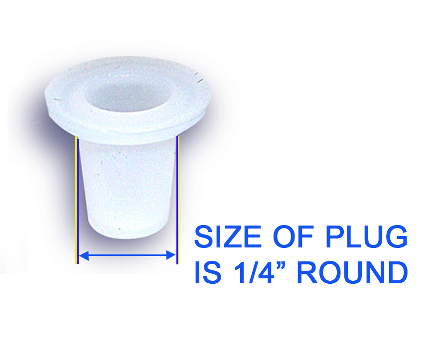 Translucent White & Red Plastic Stoppers - National Artcraft