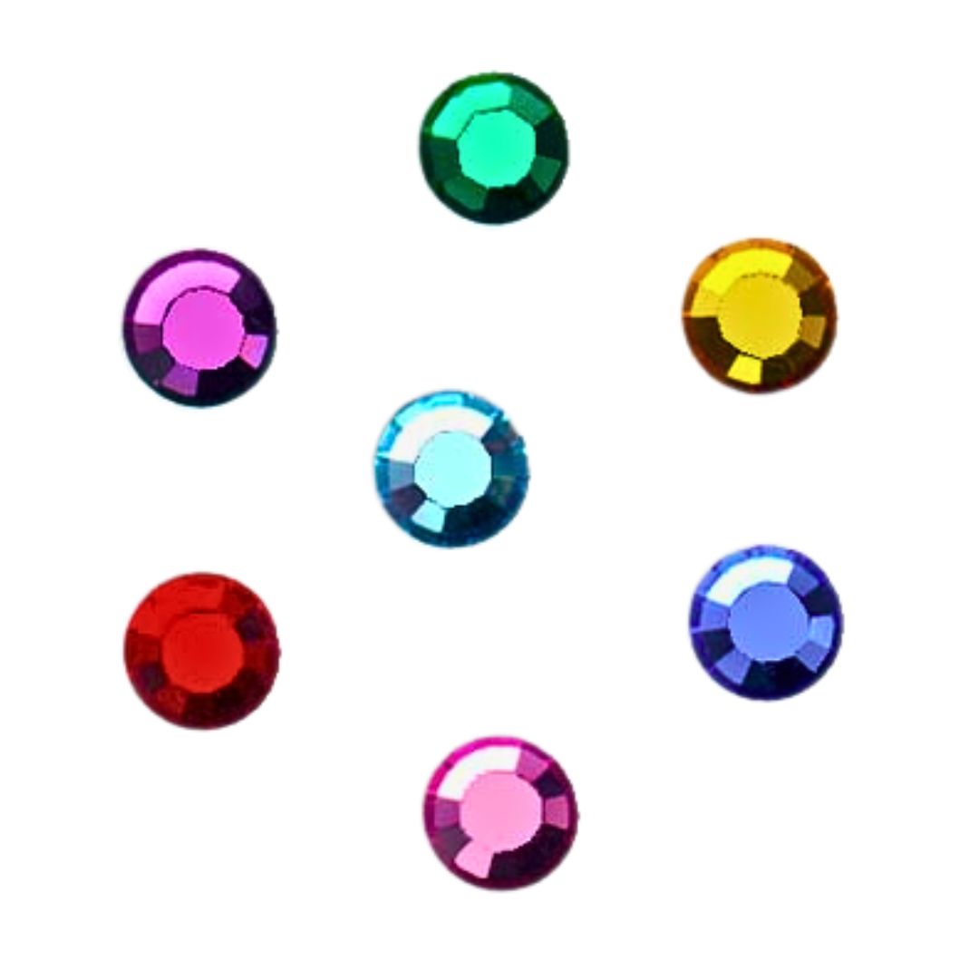 Rhinestones, Flat Back - Plain Colors - National Artcraft