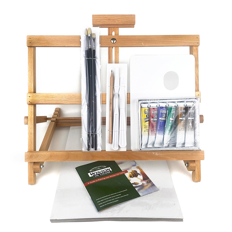 Complete Oil Color Painting Art Set with Adjustable Easel **SAVE ...