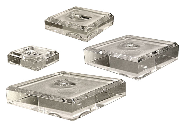 Clear Acrylic Display Bases - National Artcraft