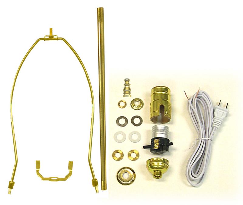 National Artcraft Lamp Making Kits with Straight Pipe - National Artcraft