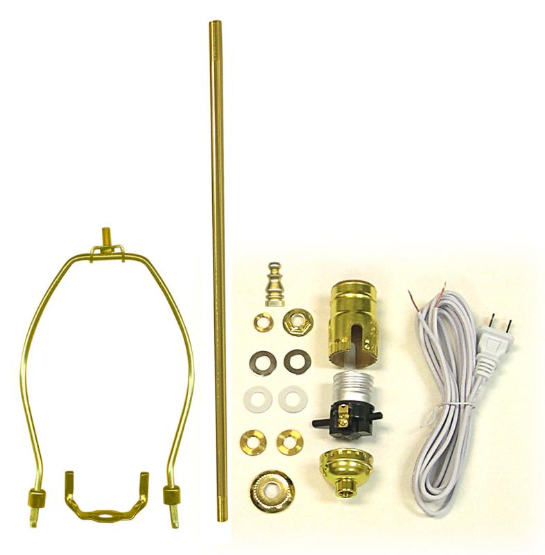 Lamp Making Kits with Straight Pipe - National Artcraft