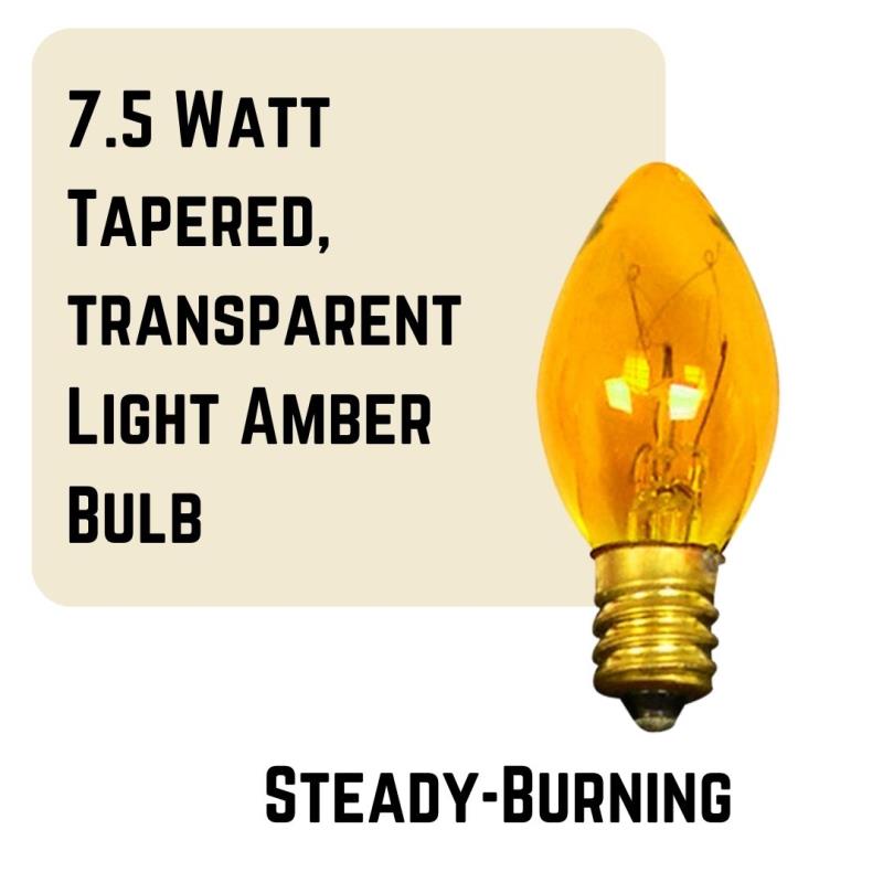 Tapered, Colored, Steady-Burning & Random-Blinking Light Bulbs ...