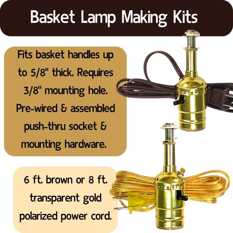 Lamp Making Kits with Medium Edison E26 Sockets - National Artcraft